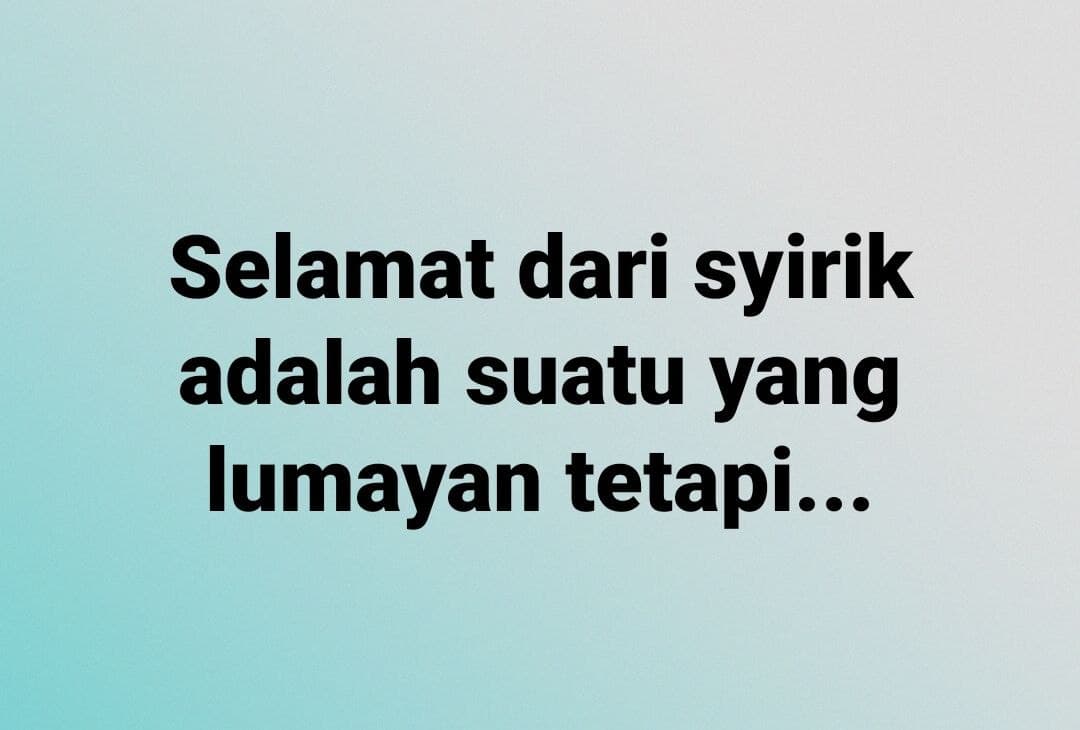 SELAMAT DARI SYIRIK - Ustaz Dr Idris Sulaiman