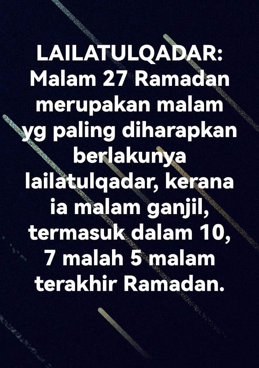 MALAM 27 RAMADAN: 17 April 2023 - Ustaz Dr Idris Sulaiman