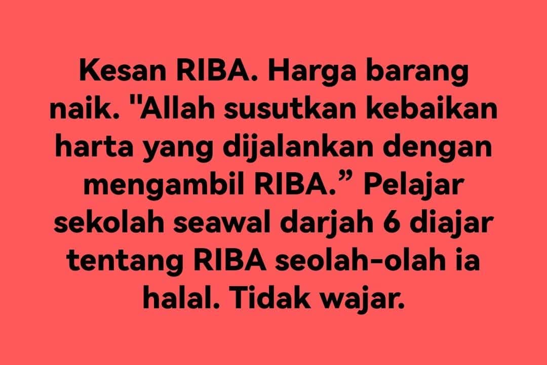 RIBA SEBAB KENAIKAN HARGA BARANG - Ustaz Dr Idris Sulaiman