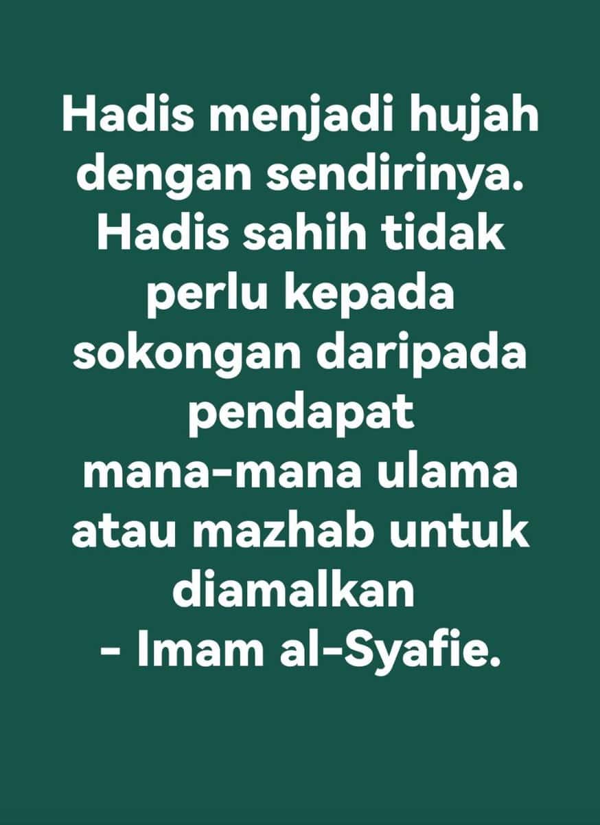 KEDUDUKAN HADIS SEBAGAI HUJAH - Ustaz Dr Idris Sulaiman