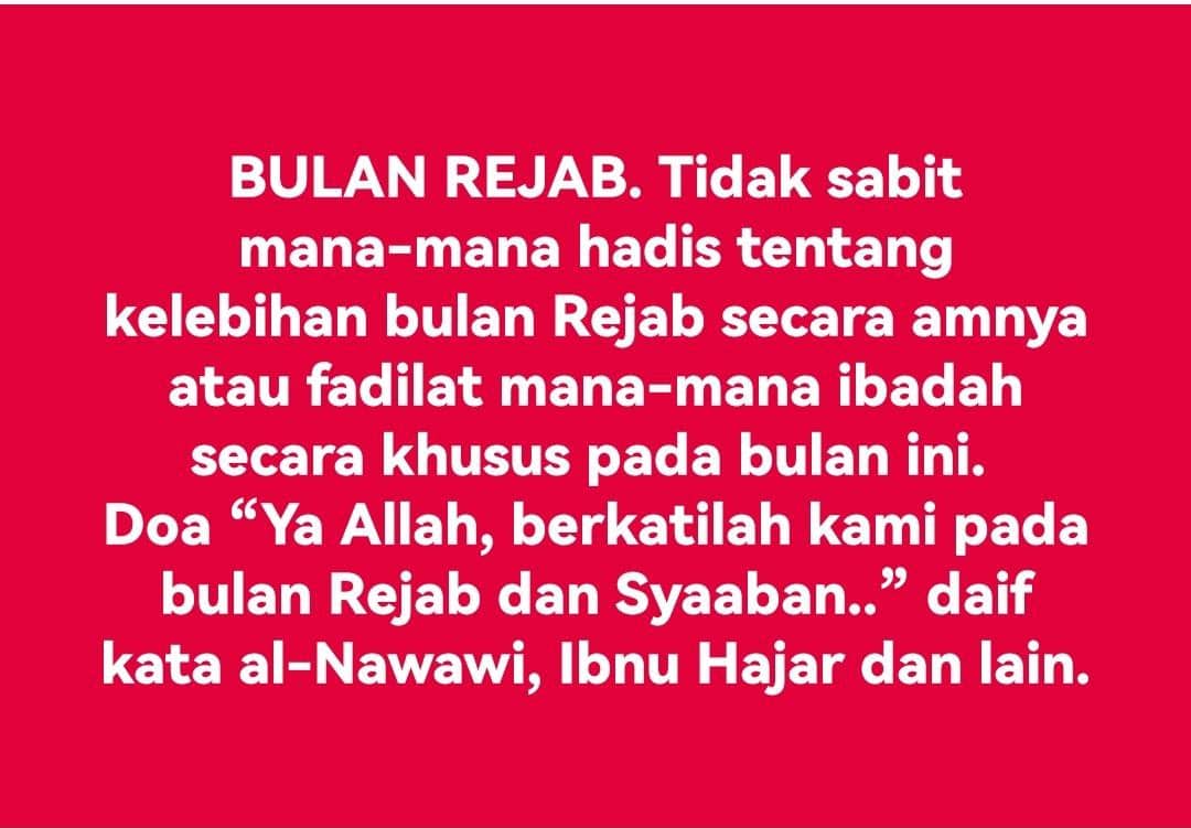 BULAN REJAB - Ustaz Dr Idris Sulaiman